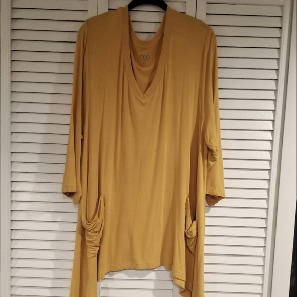 Lori Goldstein | Tops | Golden Yellow Tunic | Poshmark